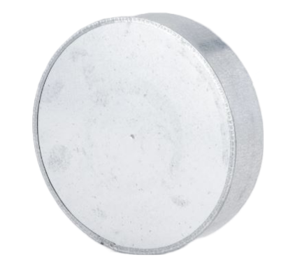 Galvanized End Cap, 9", 1/bx (USM-06, Unico)